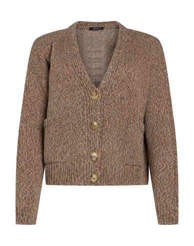 ARAGONA Baby Alpaca Wool Blend Cardigan - Camel