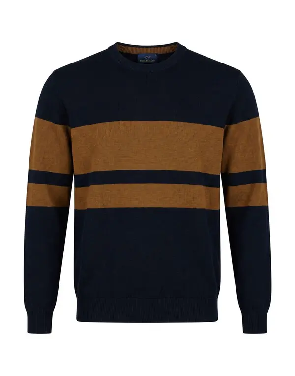 Paul & Shark Sweater Taupe Size Virgin Wool - Blue