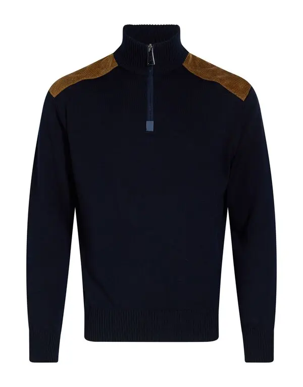 Paul & Shark Sweater Midnight Size Virgin Wool - Blue