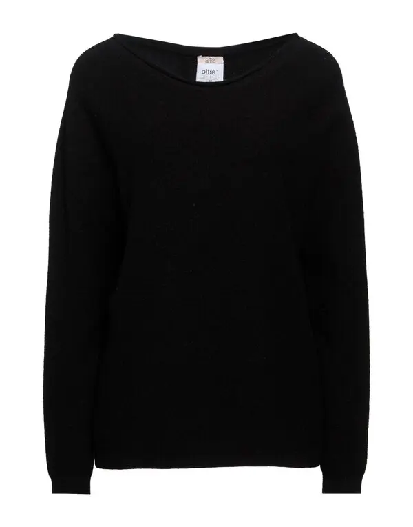 OLTRE Sweater Dark Size Viscose, Polyamide, Polyester - Black