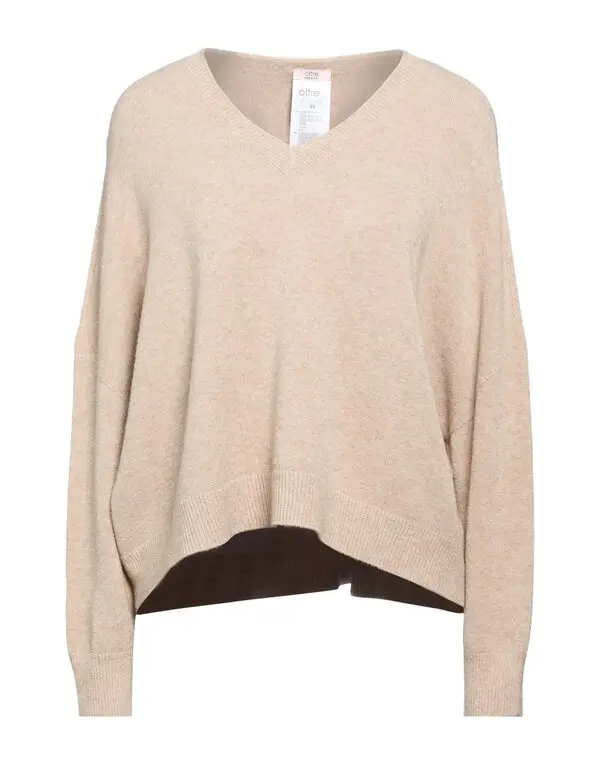 OLTRE Sweater Size Viscose, Polyester, Polyamide - Beige