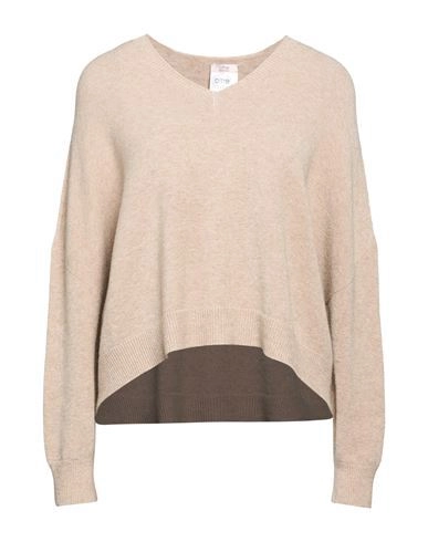 OLTRE V-neck Long Sleeve Sweater - Khaki