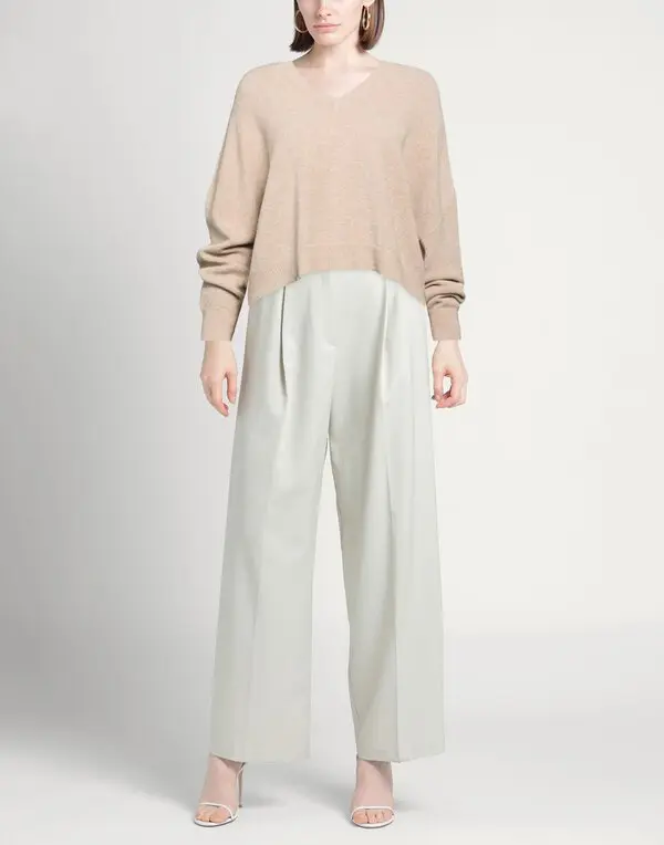 OLTRE V-neck Long Sleeve Sweater - Khaki