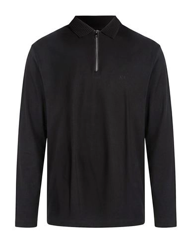 Armani Exchange Polo Shirt Size Cotton - Black