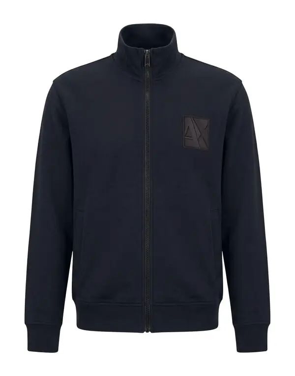 Armani Exchange Midnight Cotton French Terry Sweatshirt