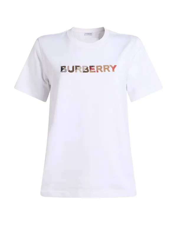Burberry Cotton T-shirt With Appliqué Logo
