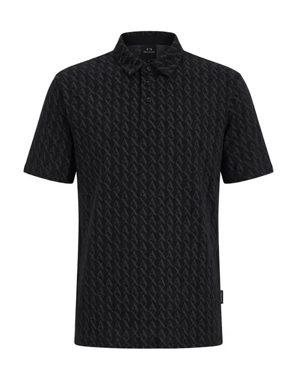 Armani Exchange Polo Shirt Size Cotton - Grey