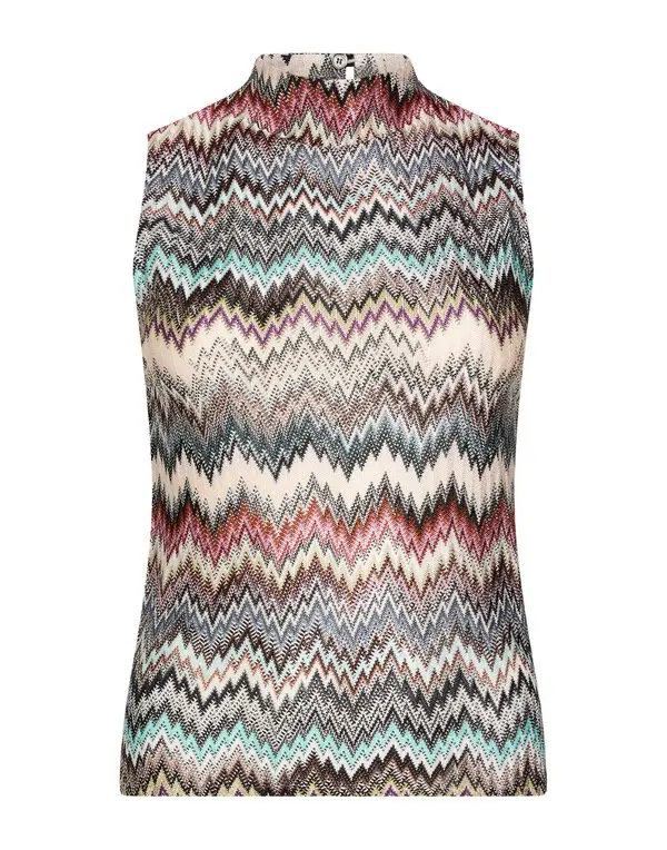 Missoni Viscose Knit Sleeveless Top - Grey