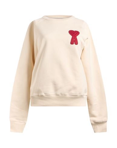 AMI Paris Organic Cotton Sweatshirt - Cream