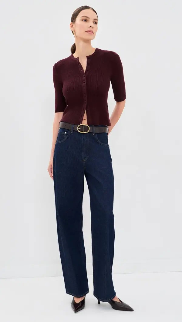 Citizens Of Humanity Tabitha Cardigan Sweater - Burgundy