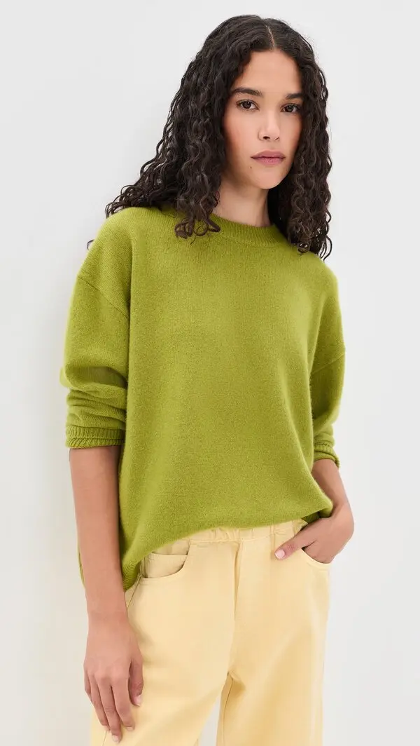 Staud Serrano Cashmere Relaxed Crew Pullover