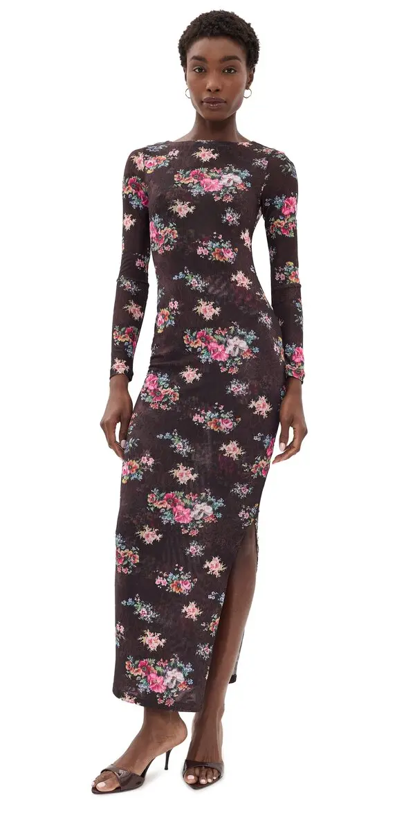 AFRM Phyll Dress Floral Print Maxi Dress
