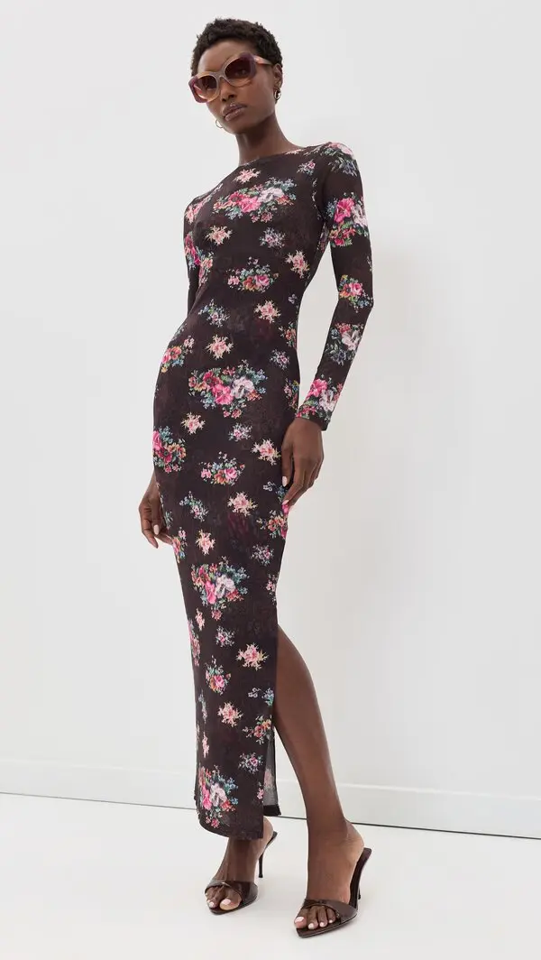 AFRM Phyll Dress Floral Print Maxi Dress