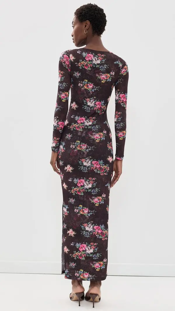 AFRM Phyll Dress Floral Print Maxi Dress