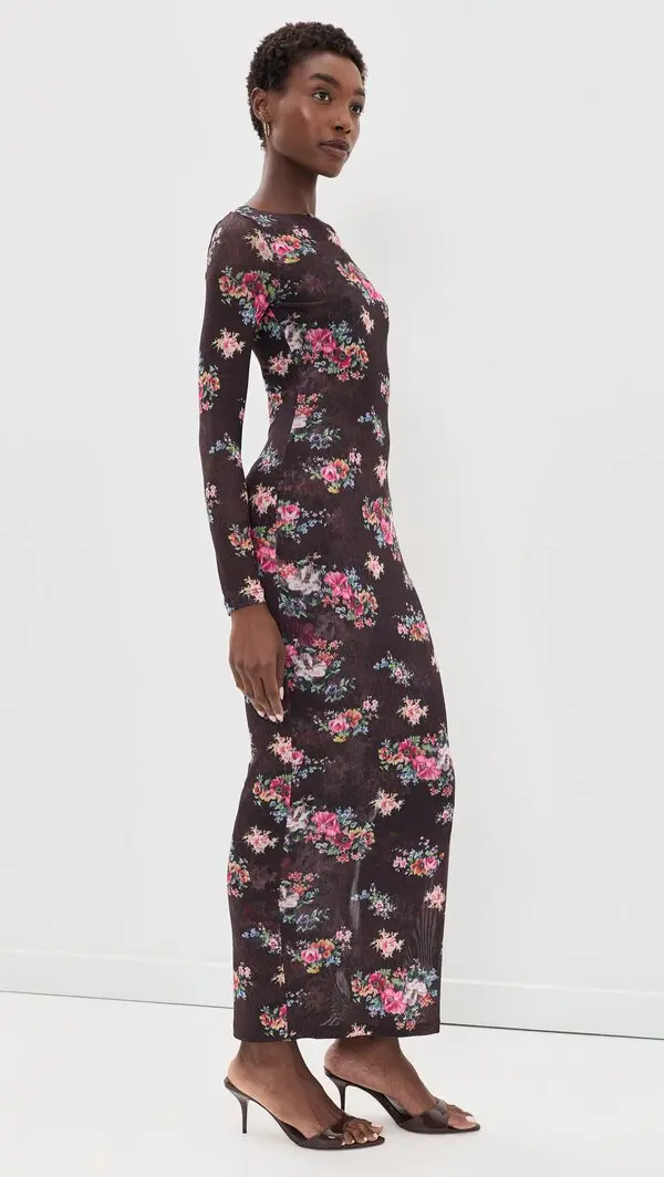 AFRM Phyll Dress Floral Print Maxi Dress