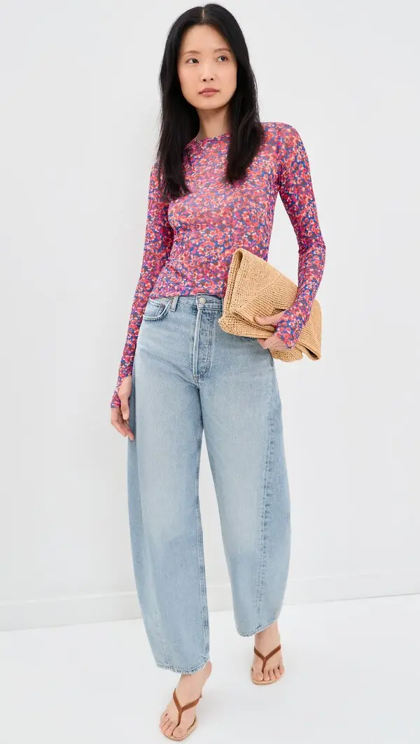 AFRM Nina Mesh Blouse