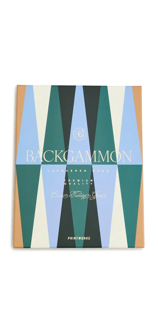 PRINTWORKS Lacquered Backgammon Set Multi