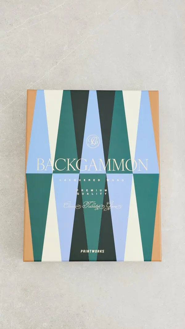 PRINTWORKS Lacquered Backgammon Set Multi