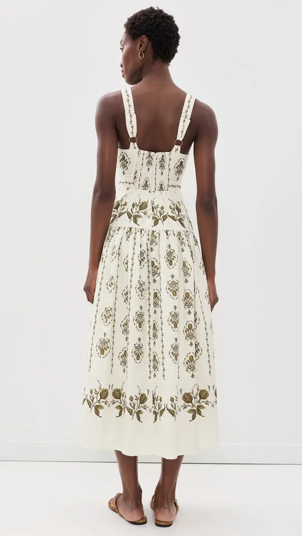 Moon River Drop-waist Midi Dress