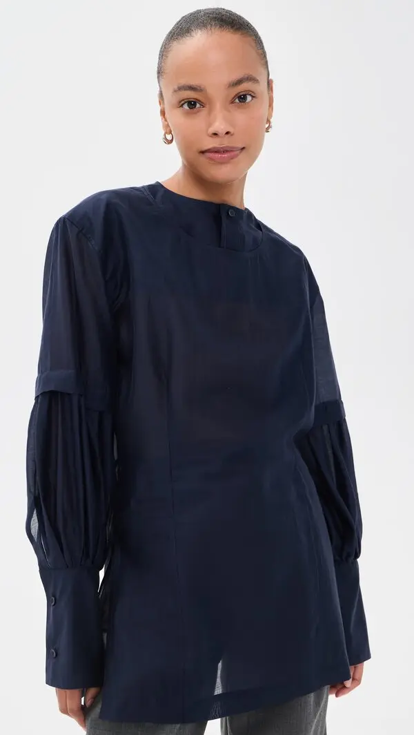 THE LATEST Erin Muslin Blouse