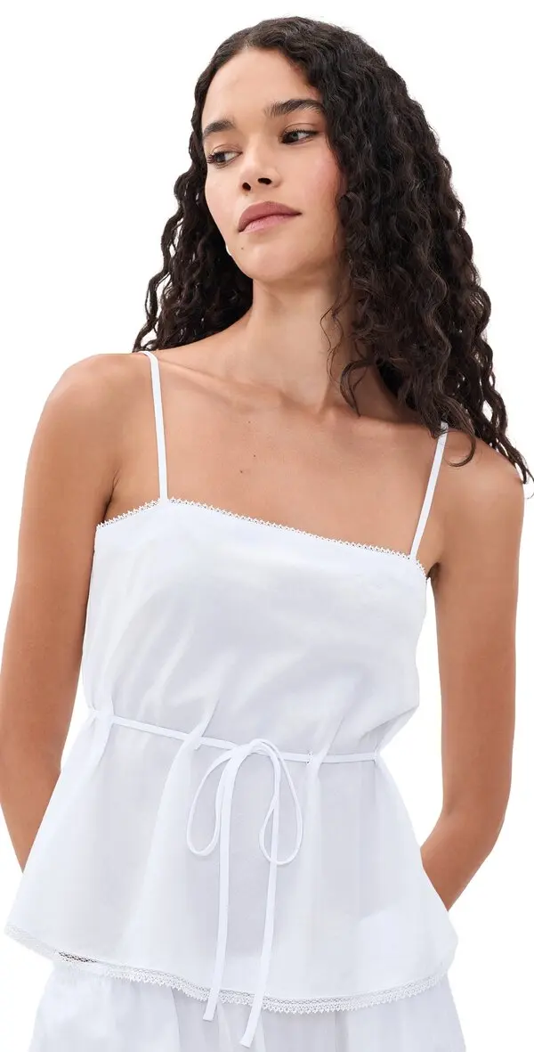 LESET Yoko Lace Tank Top