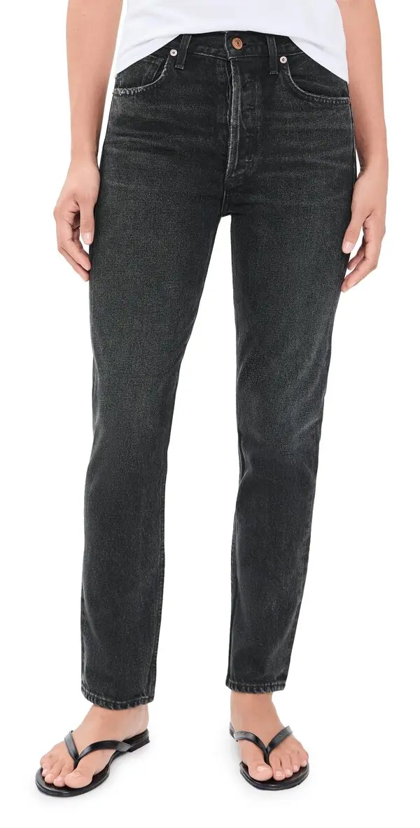 Citizens Of Humanity Charlotte High Rise Straight Jeans - Dark Wave