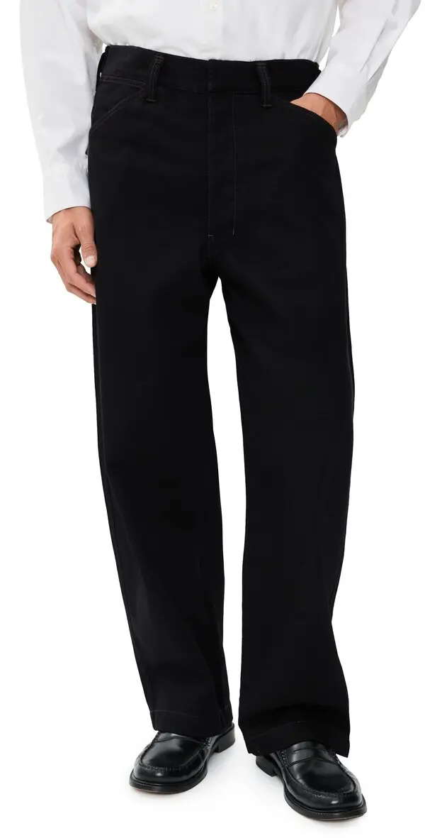LEMAIRE Maxi Workwear Pants - Black