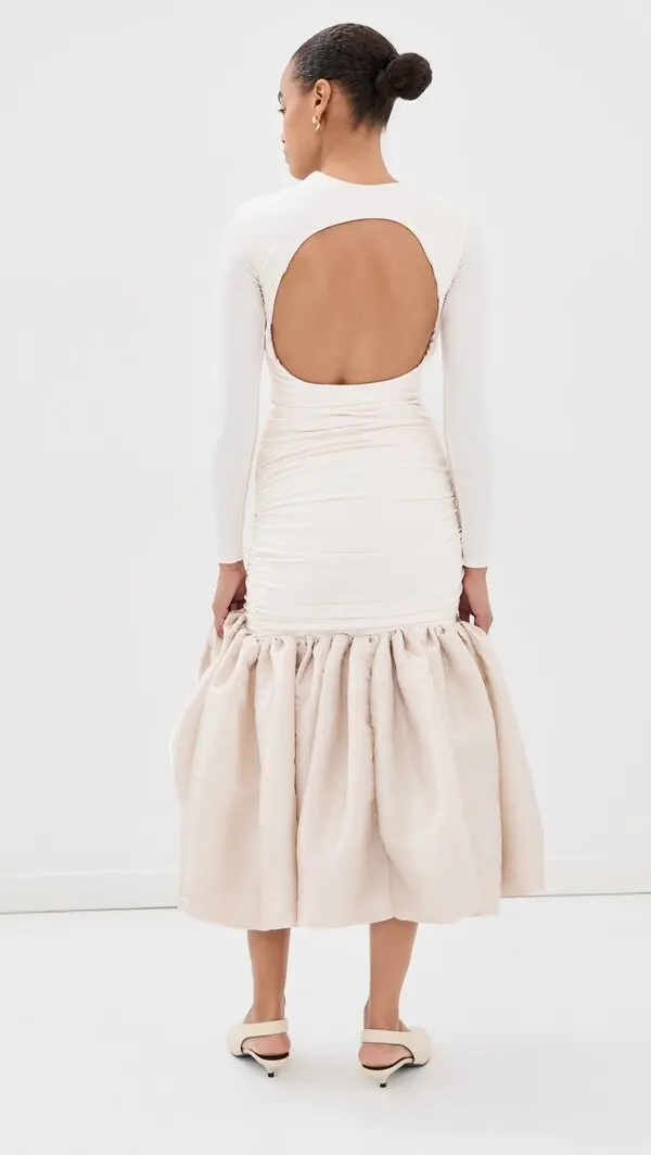BY EFRAIN MOGOLLON Cana Rosa Midi Dress
