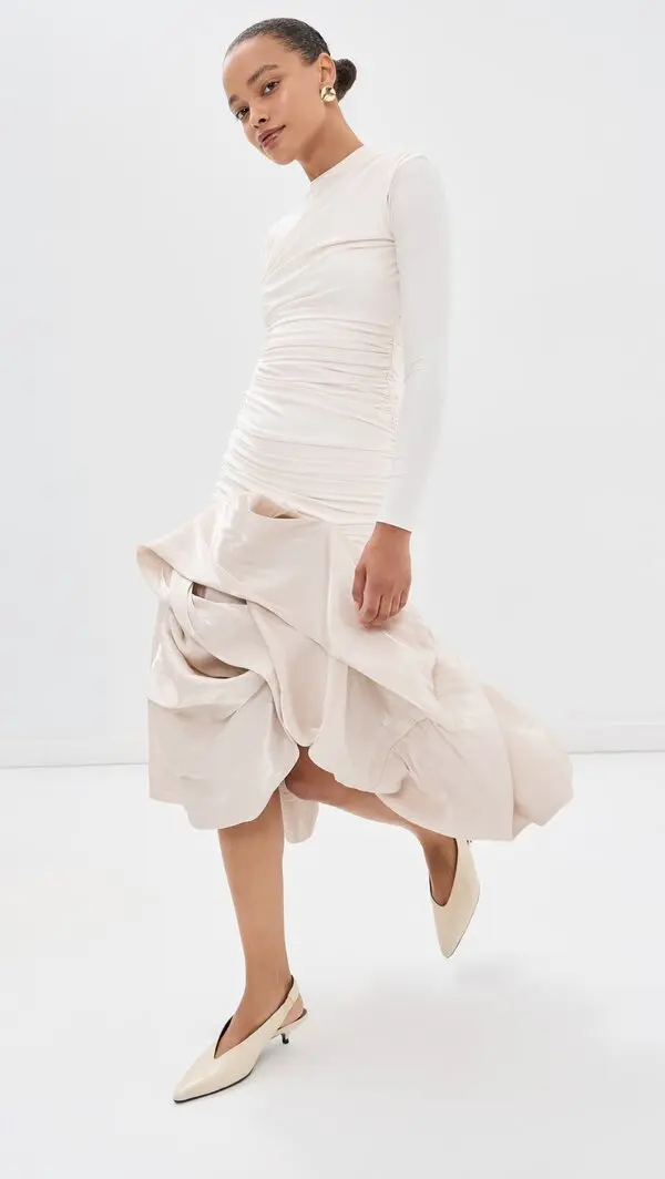 BY EFRAIN MOGOLLON Cana Rosa Midi Dress