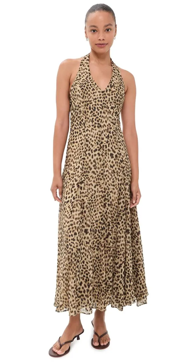 Astr The Label Myra Maxi Dress - Cheetah