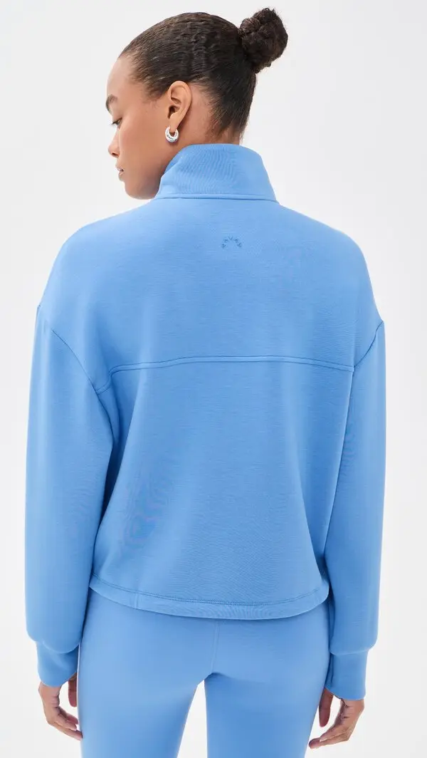 Varley Sian Cropped Half Zip Sweatshirt