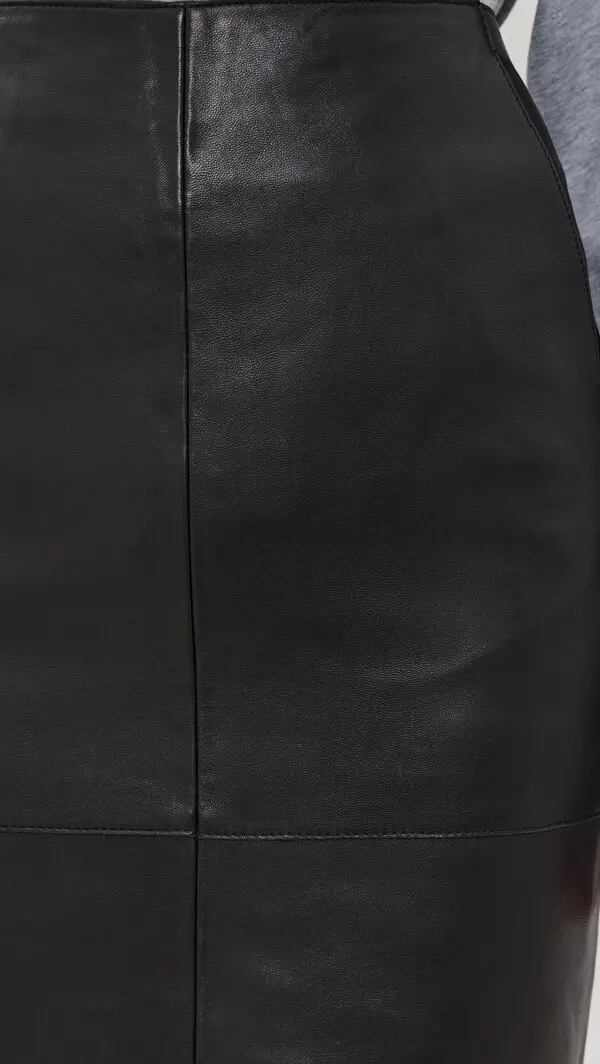 A.emery Wright Leather Skirt