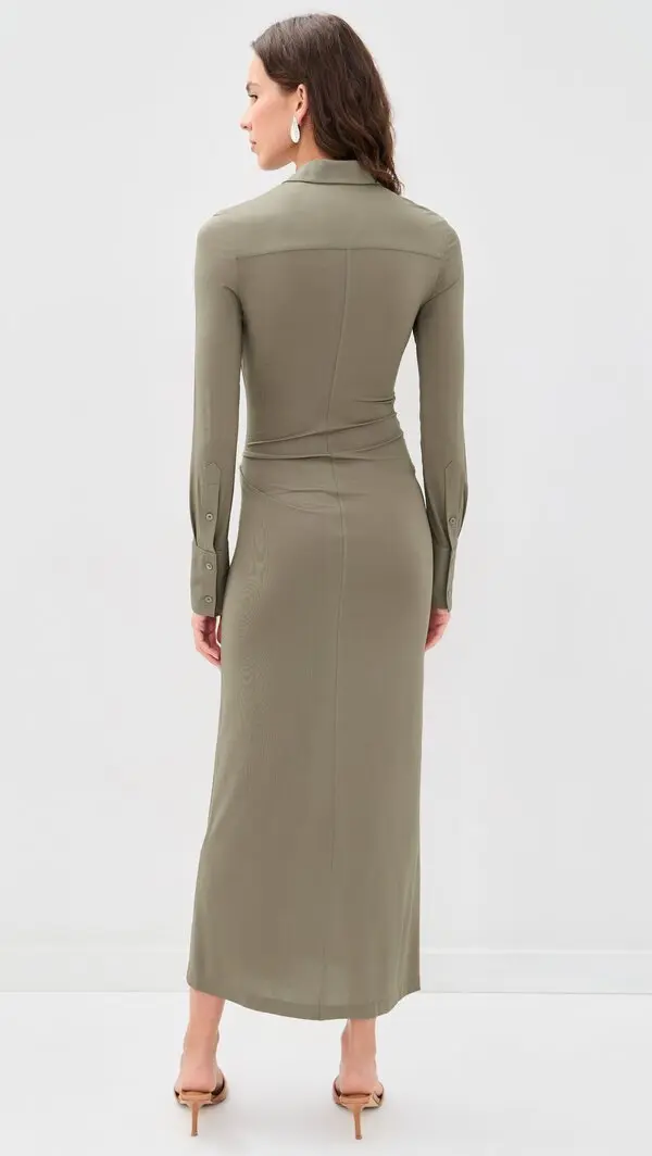 Helmut Lang Twisted Shirt Dress