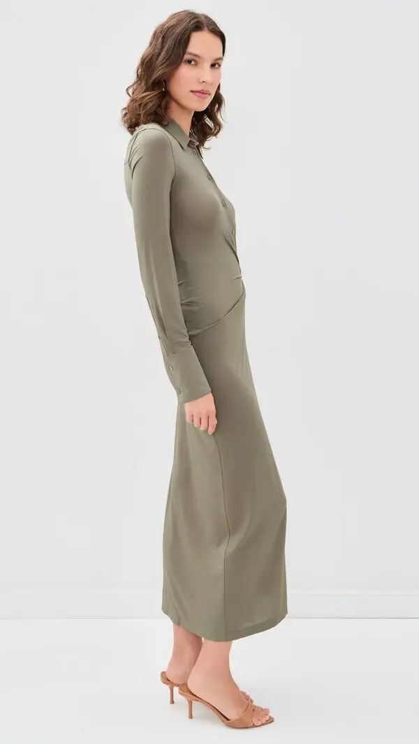 Helmut Lang Twisted Shirt Dress