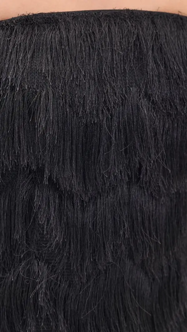 A.emery Beaton Strapless Fringe Top