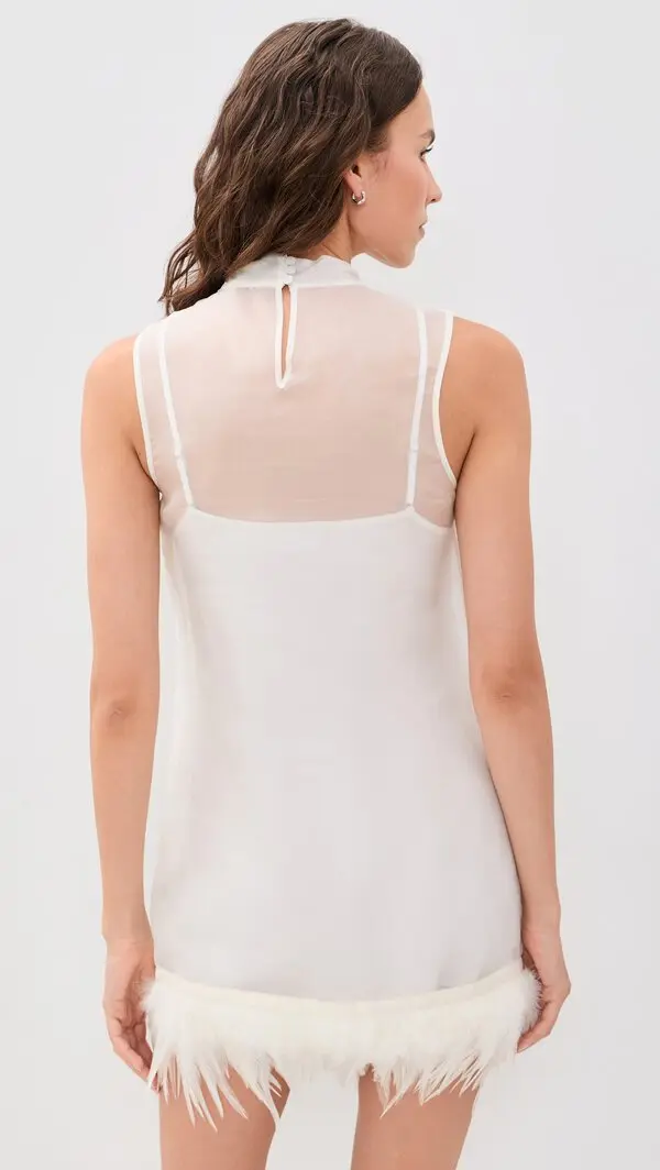 Staud Albee Silk Mini Dress