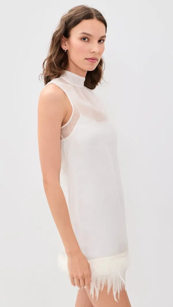 Staud Albee Silk Mini Dress