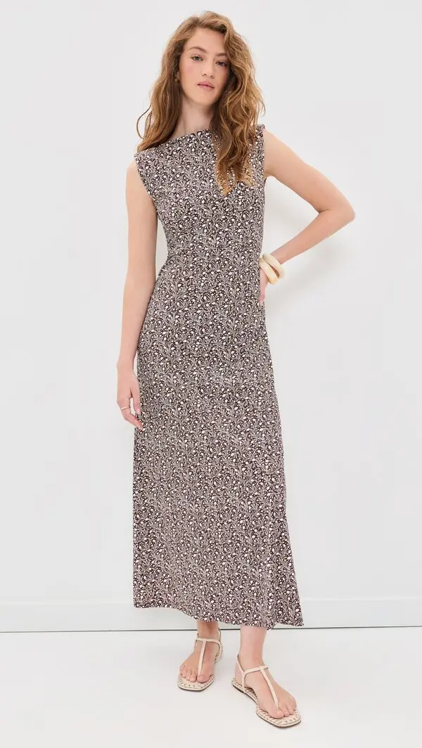 Hill House Home Sloane Maxi Dress - Ditsy Thistle
