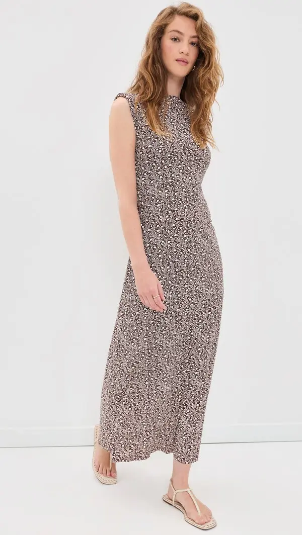 Hill House Home Sloane Maxi Dress - Ditsy Thistle