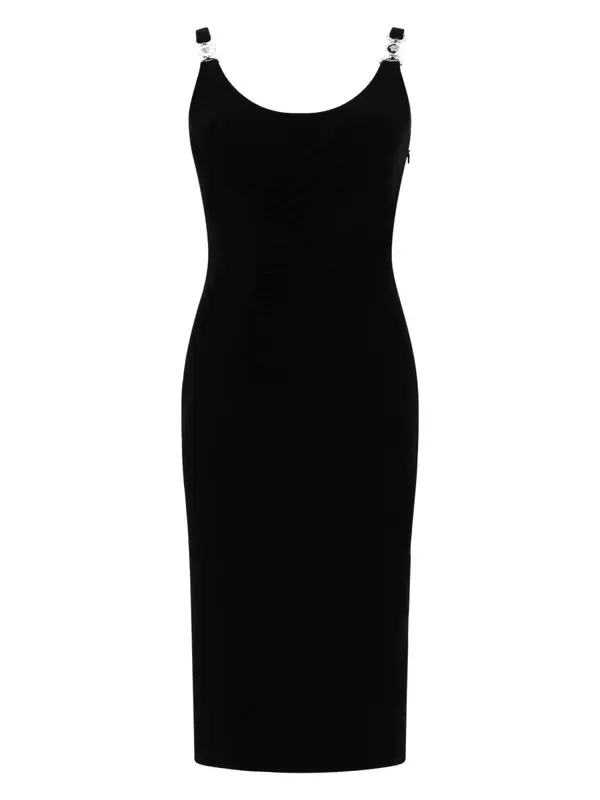 Versace Sleeveless Midi Dress - Black