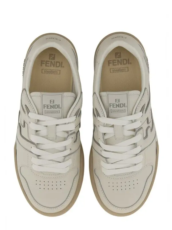 Fendi Low Top Sneakers - White