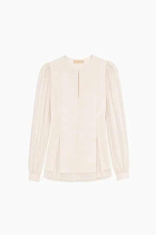 Ulla Johnson Lucette Long Sleeve Blouse - Pearled Ivory