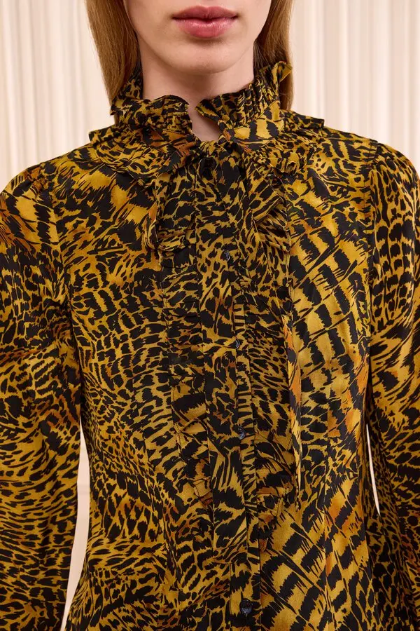 Ulla Johnson Catroux Long Sleeve Silk Blouse