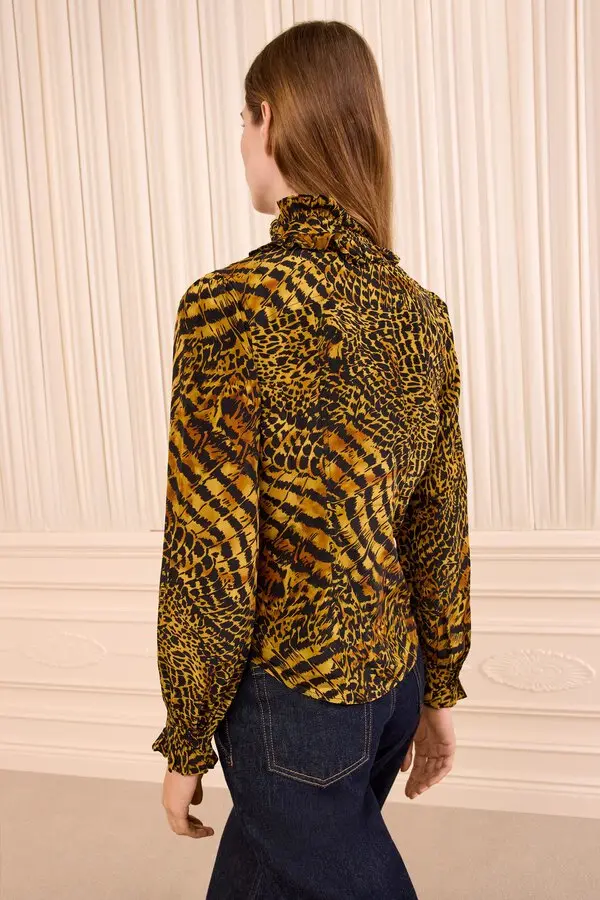 Ulla Johnson Catroux Long Sleeve Silk Blouse