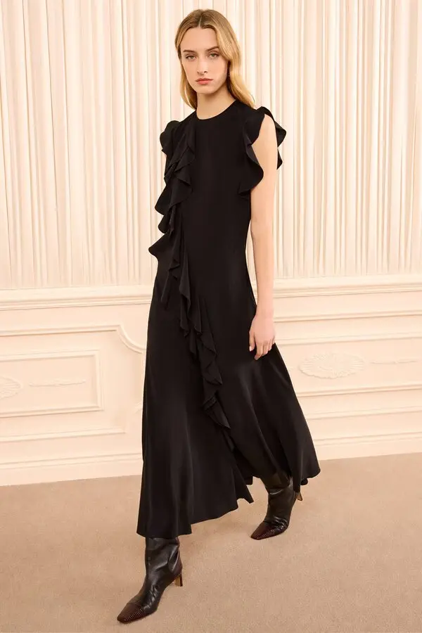 Ulla Johnson Ameline Sleeveless Silk Dress - Noir