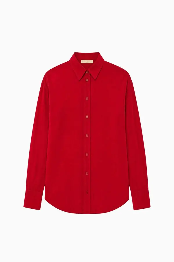 Ulla Johnson Lise Long Sleeve Silk Blouse