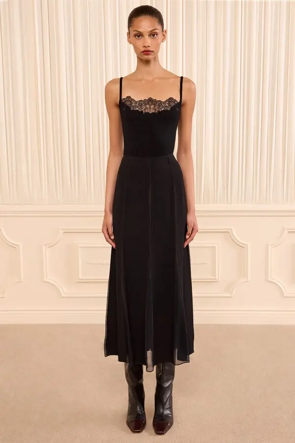 Ulla Johnson Elia Midi Skirt - Noir