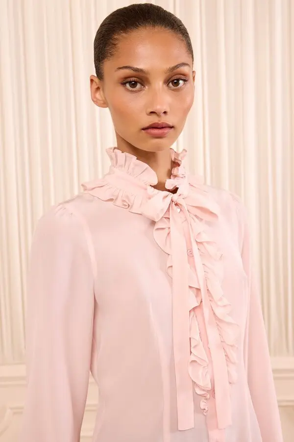 Ulla Johnson Catroux Long Sleeve Silk Blouse
