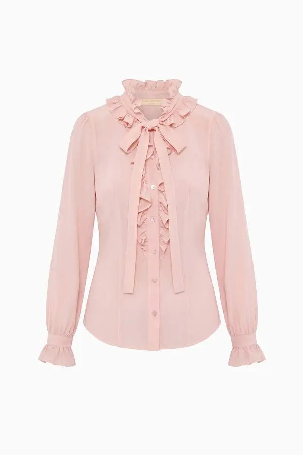 Ulla Johnson Catroux Long Sleeve Silk Blouse