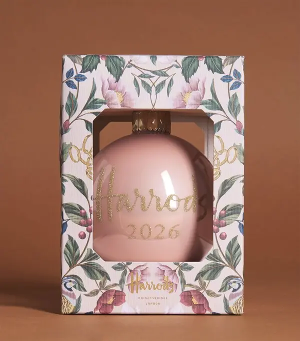 Harrods 2026 Year Bauble - Pink